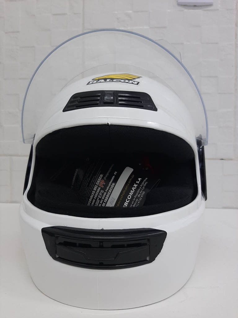 Casco Halcón H5 Blanco Brillante - MOTO LIBRA