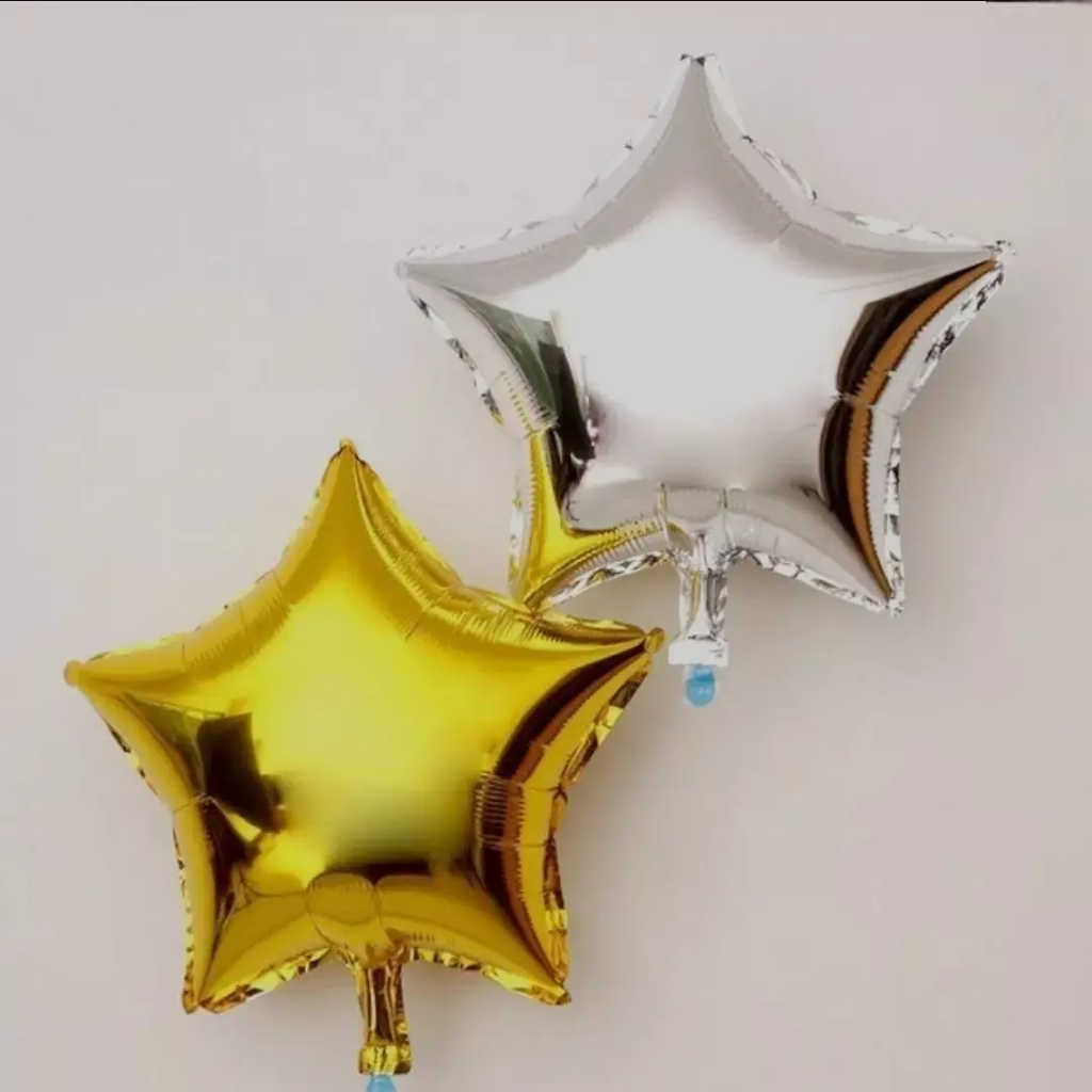 10 globo estrella de 45cm colores Variados