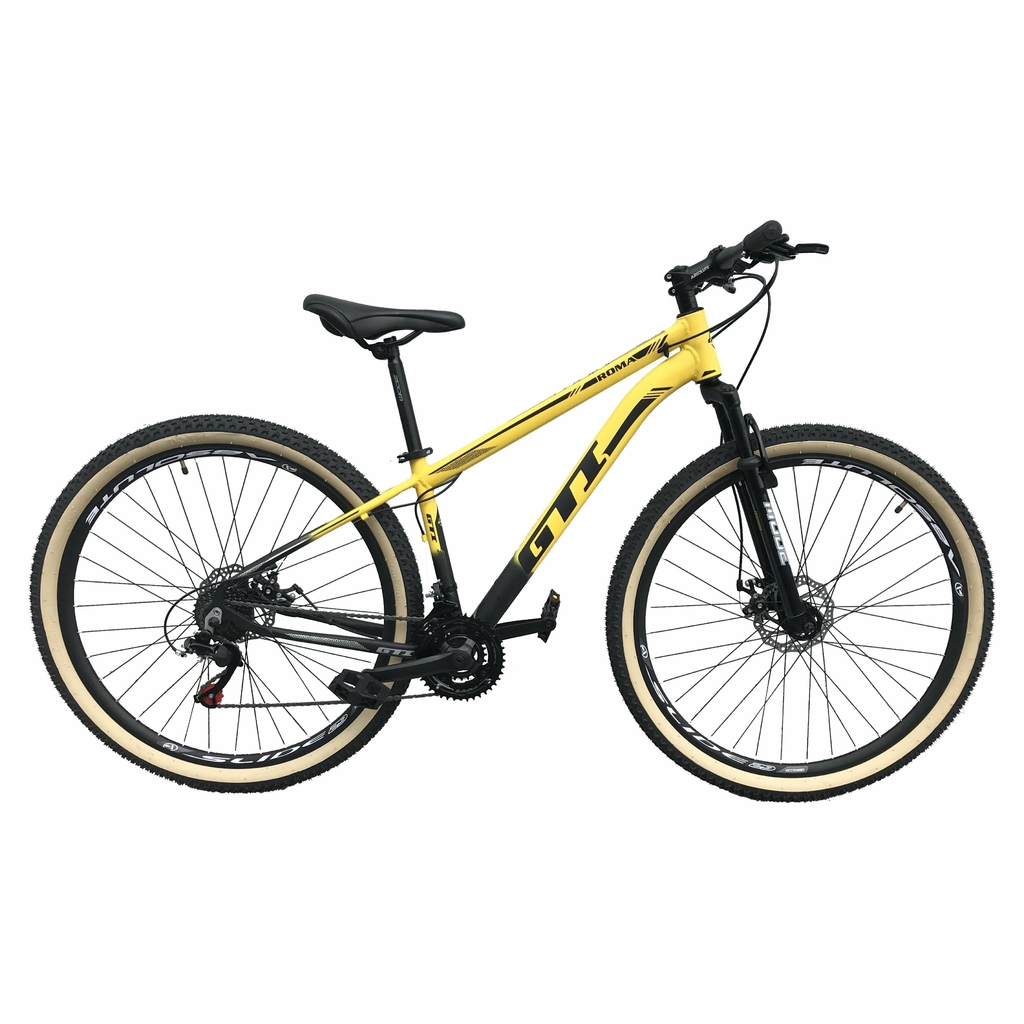 Bicicleta GTI Roma Aro 29 com Quadro em Alumínio 21 Velocidades Freios à Disco e Suspensão ...