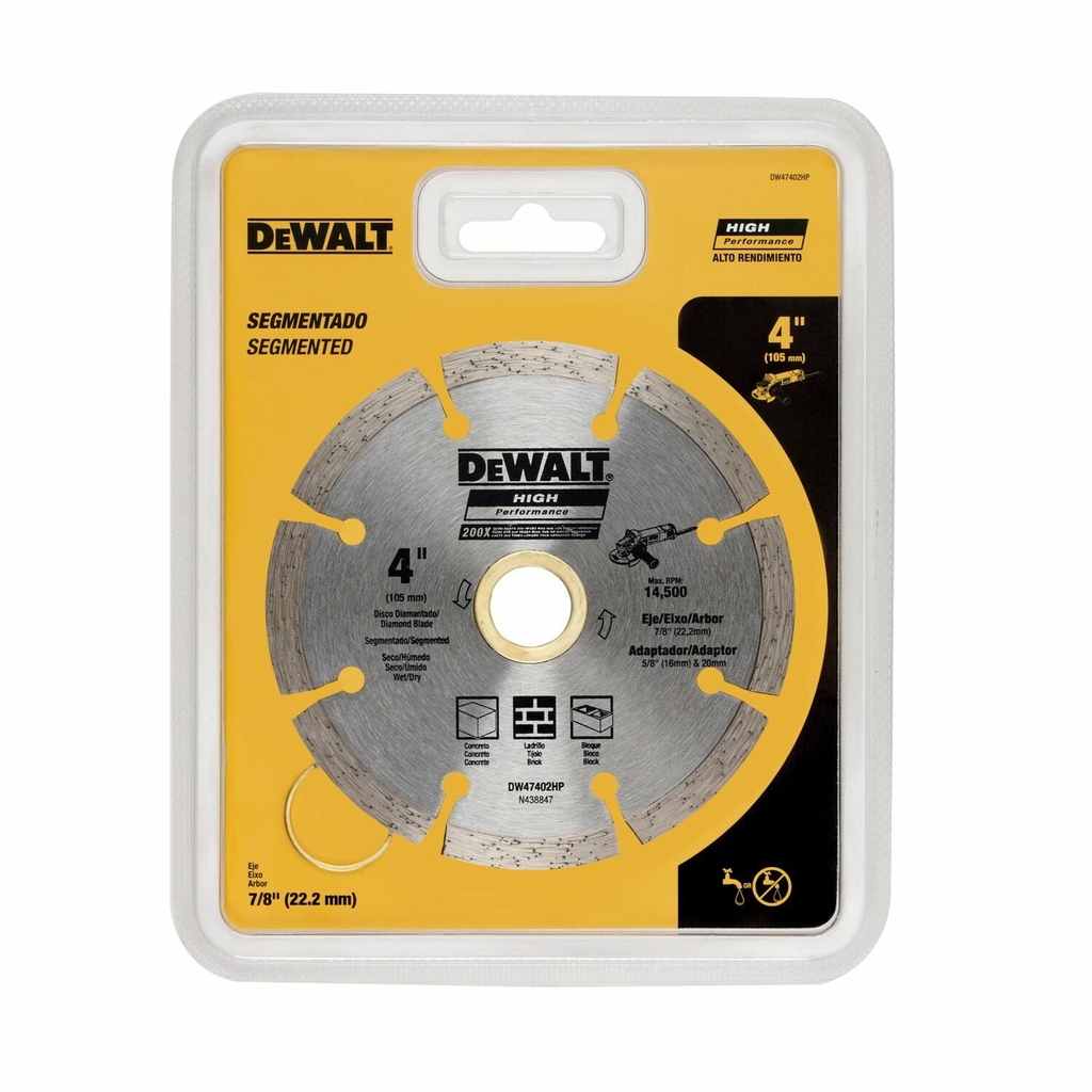 DISCO SEGMENTADO DE 4" DEWALT DW47402HP