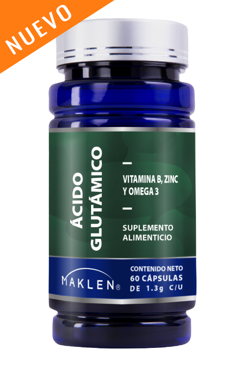 ACIDO GLUTAMICO con Vitamina B, Zinc y Omega 3