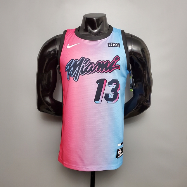 Camisa Nike Miami Heat - Rosa e Azul - JJ CLUB IMPORTS