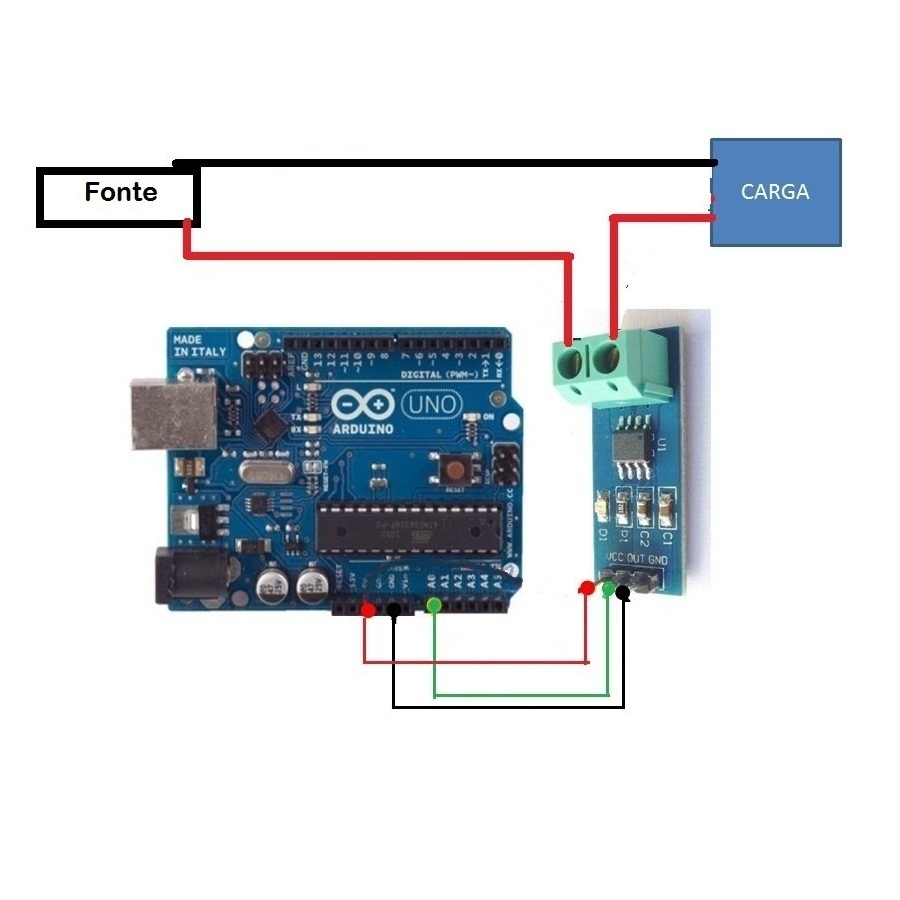 30a Acs712 Sensor Corrente Modulo