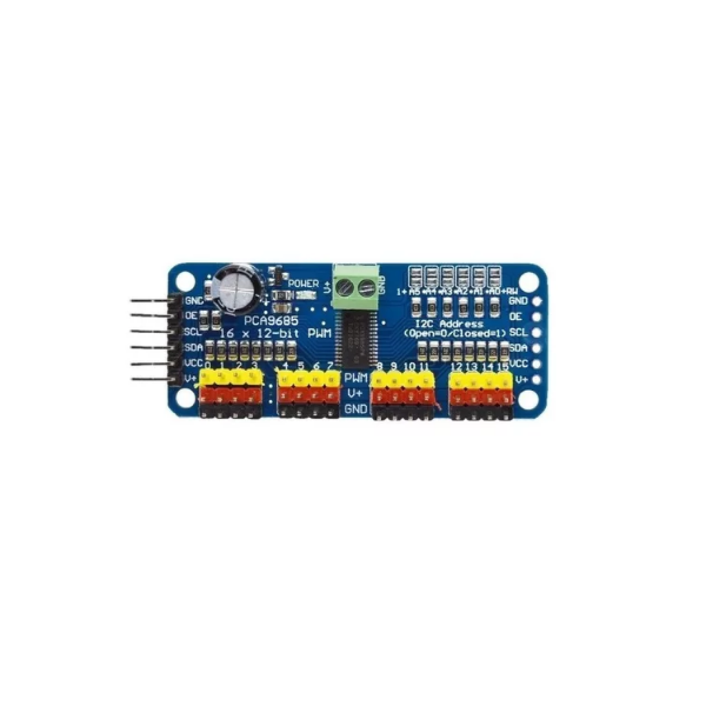 Modulo I2c Pwm Servo Motor 16 Canais Pca9685 Arduino Esp8266 7462