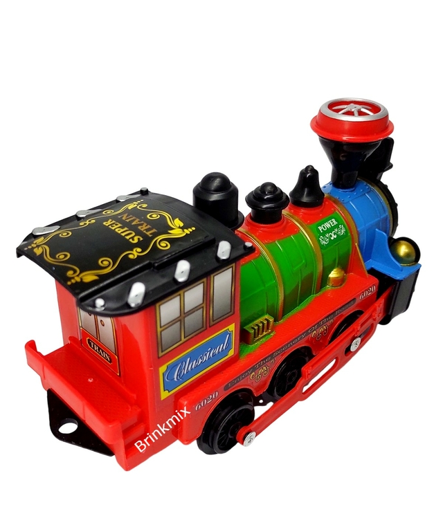 Trenzinho Locomotiva Super Train Power Anda Acende Farois Som Trem