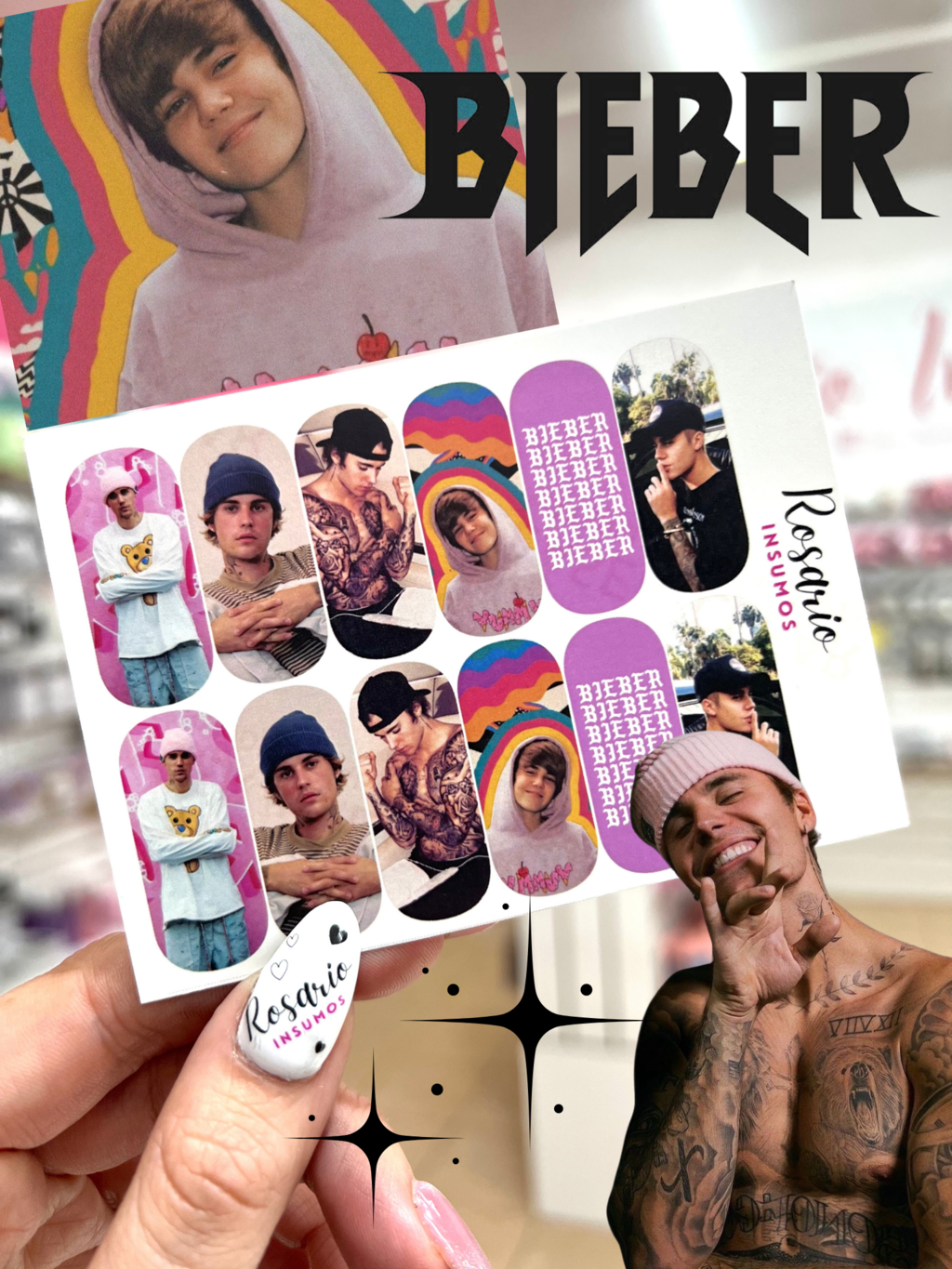 DECALS JUSTIN BIEBER - Comprar en Rosario Insumos