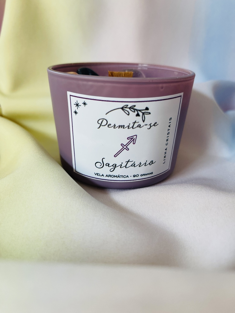 Vela dos signos - Linha Cristais - Permita-se Aromas