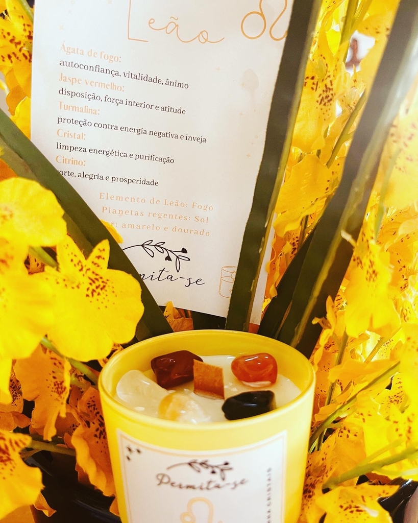 Vela dos signos - Linha Cristais - Permita-se Aromas