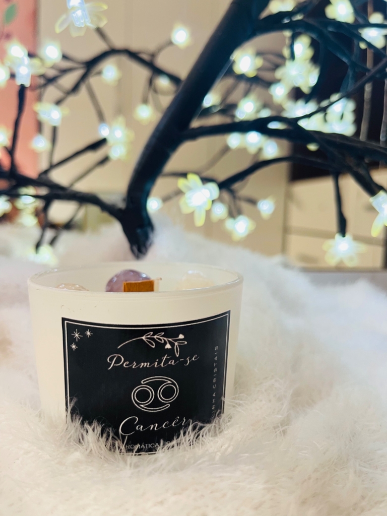 Vela dos signos - Linha Cristais - Permita-se Aromas