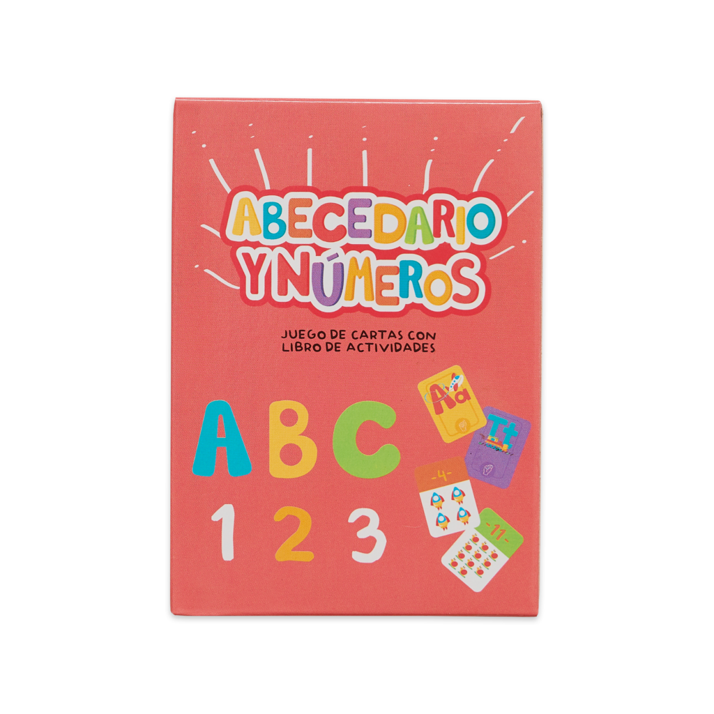 Abecedario y Números - Cartas con libro de actividades