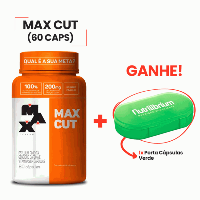 Max Cut (60 Caps) + Porta Cápsulas - GMM Suplementos