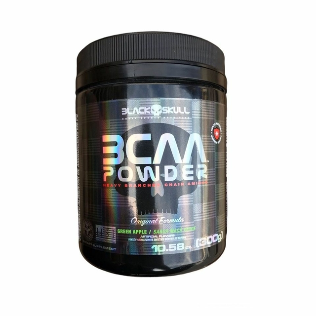 BCAA Powder (300g) - NOVA FÓRMULA - Sabor Maçã Verde