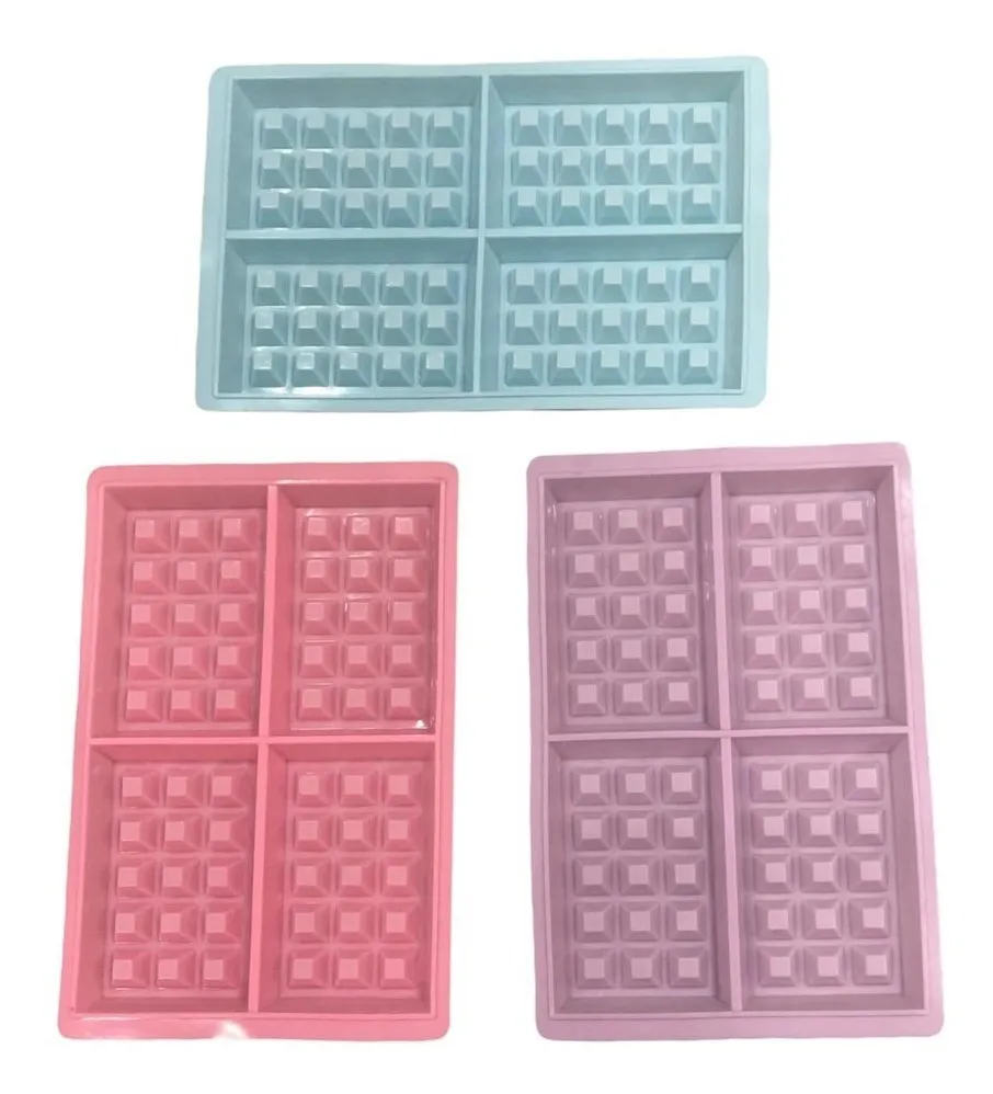 Molde Silicona Wafflera Rectangular Silicona - mzstore