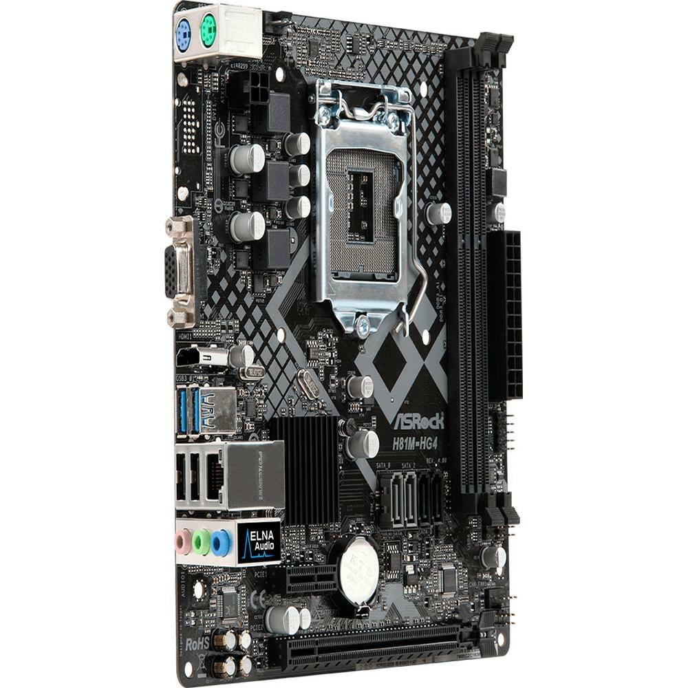 PLACA MÃE ASROCK H81M-HG4 R4 1150P