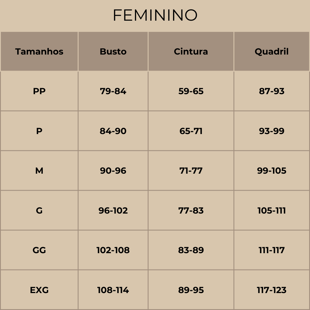 Loja online de Kamila Mavazi - Guia de medidas