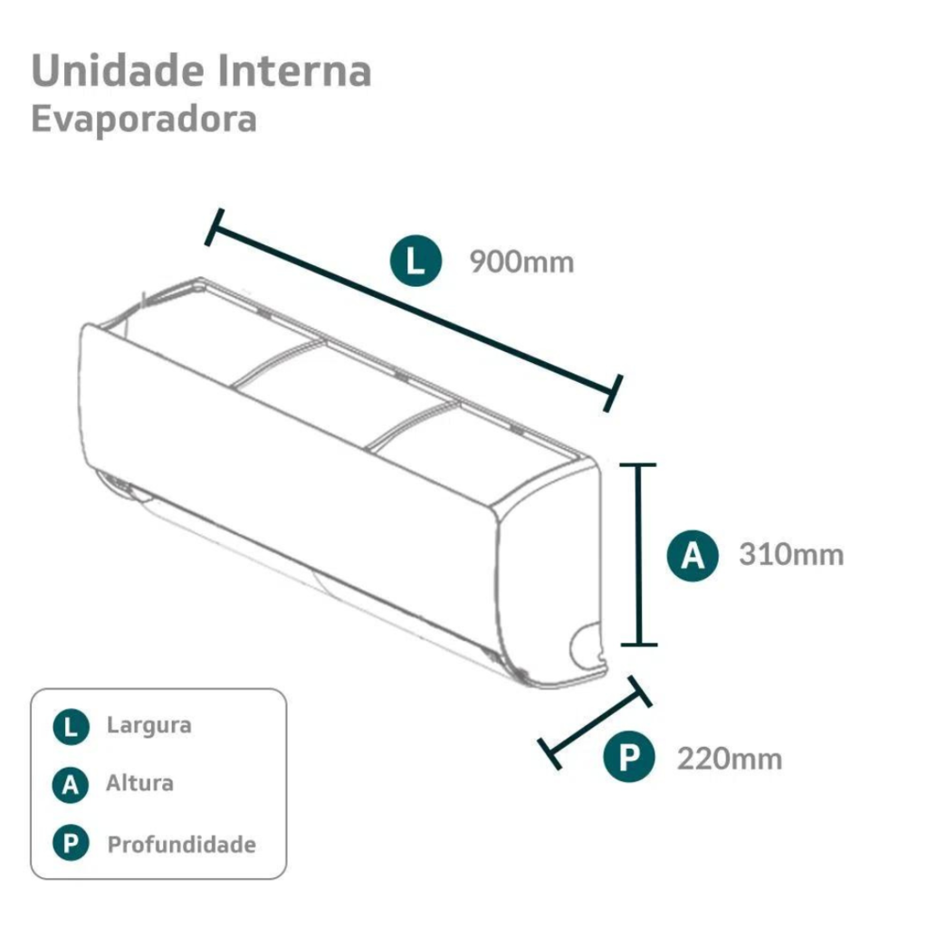 Ar-Condicionado Split HW Elgin Eco Inverter 18.000 BTUs Só Frio 220V