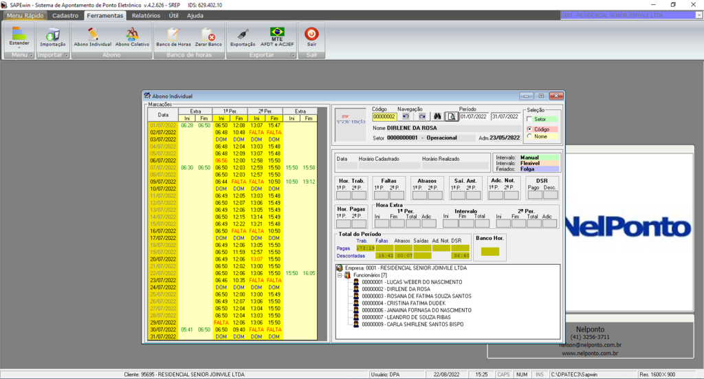 SOFTWARE TRATAMENTO DE PONTO SAPEWIN - LICENÇA