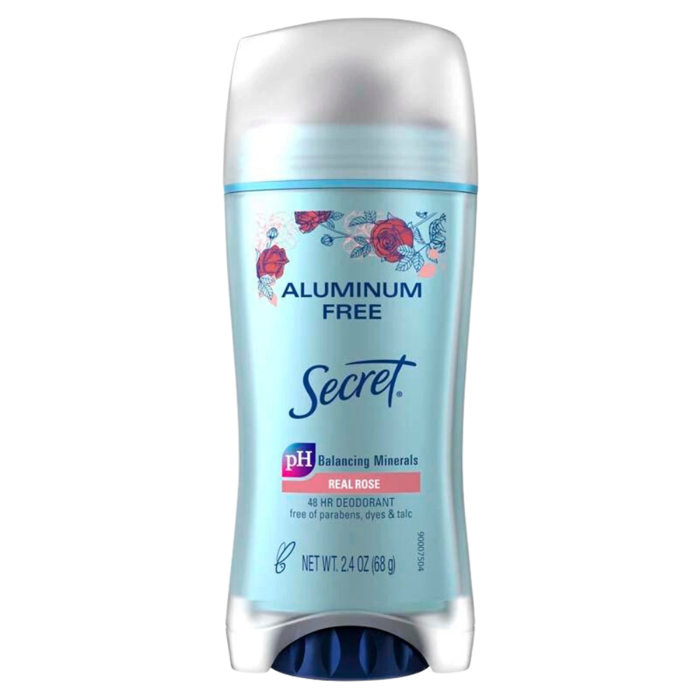 Desodorante Secret Ph Balancing Sem Aluminio Real Rose Em Barra 68g