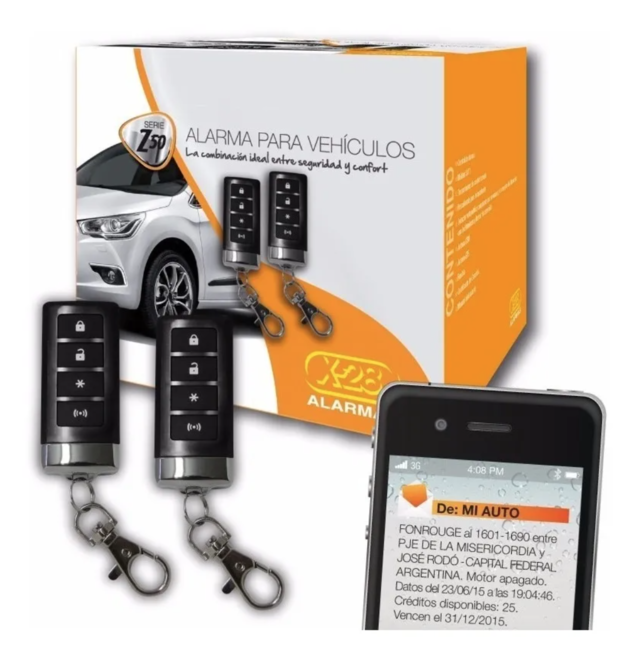 Alarma para vehiculo X-28 Z50H completa con GPS