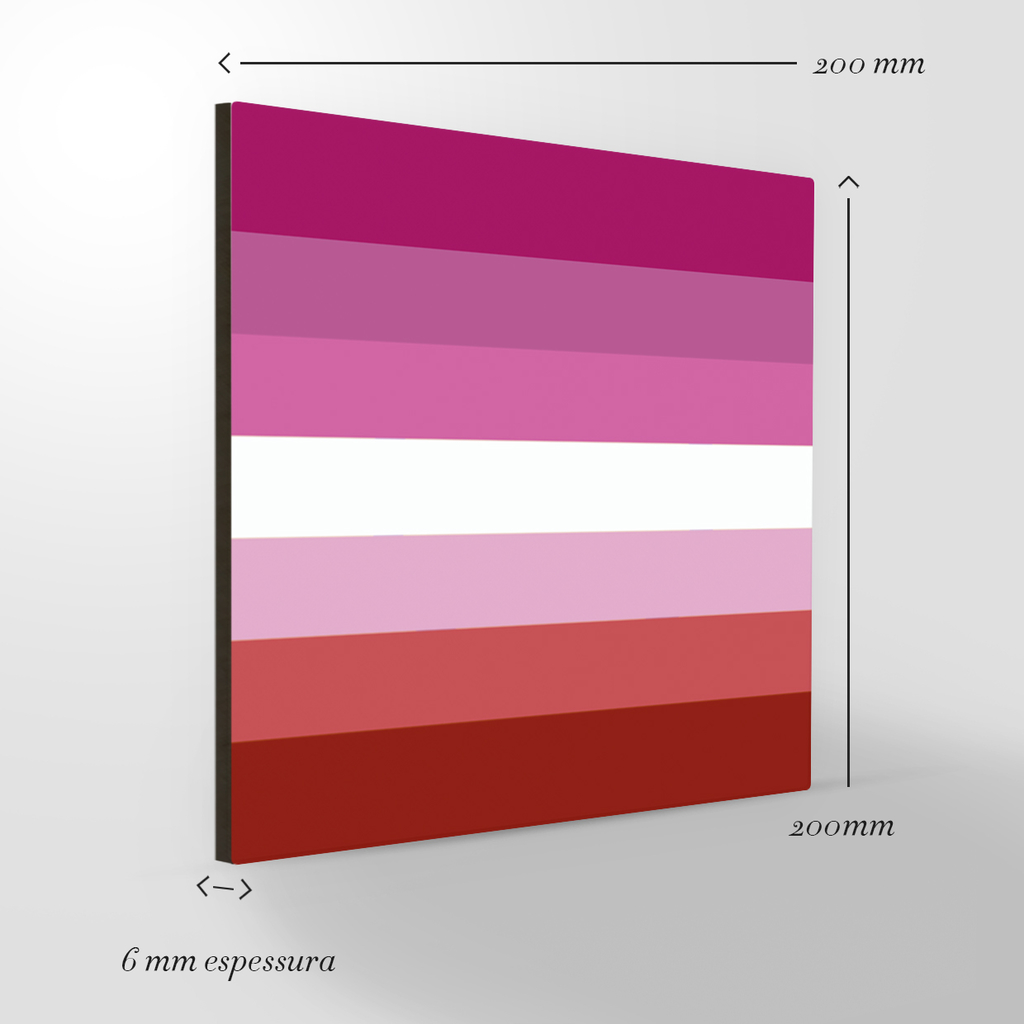Quadro decorativo com bandeira l sbica