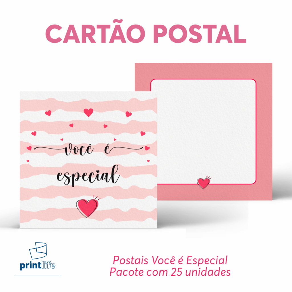 Cartão Postal Você é Especial