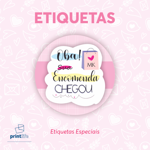 Etiquetas Oba Sua Encomenda Chegou