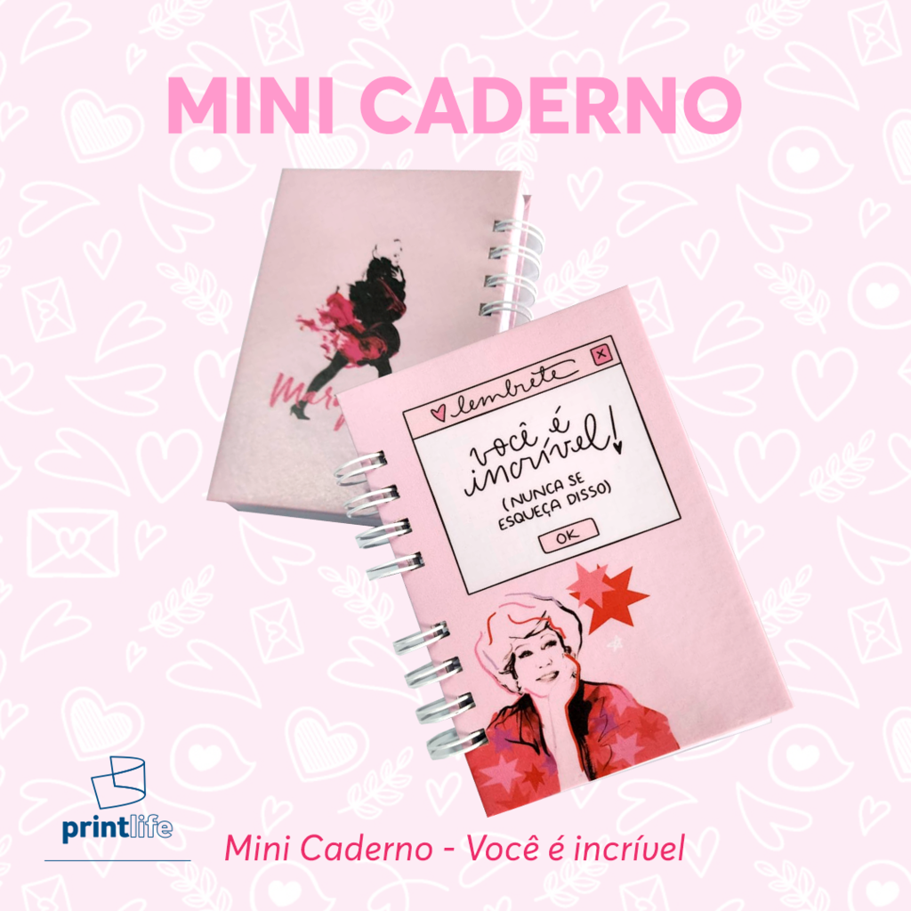 Mini Caderno 10x15cm - Printlife Comunicação Visual