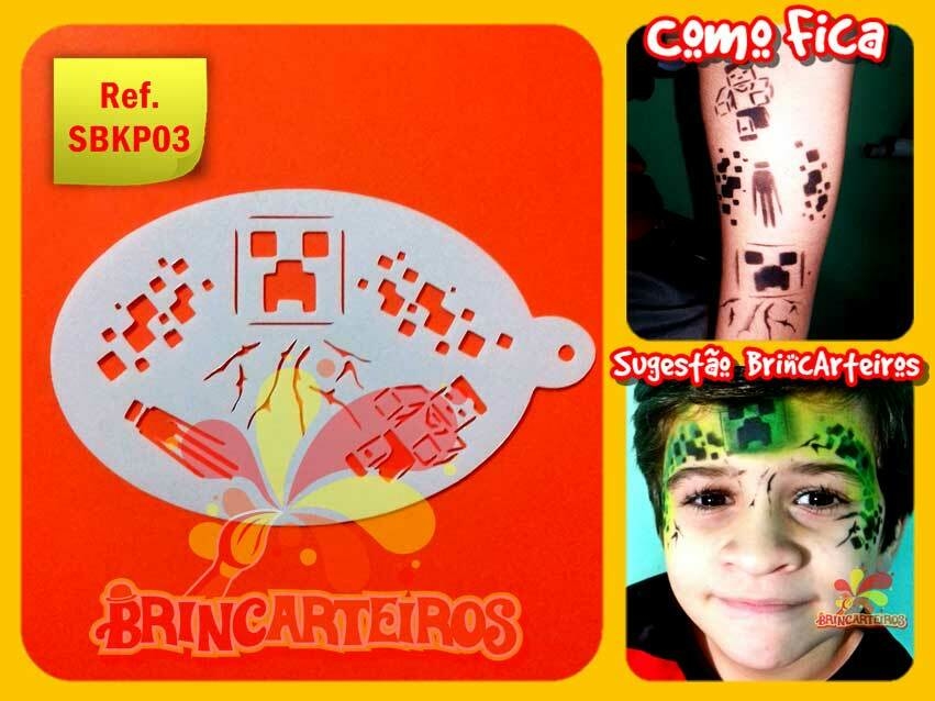 Stencil Kit Minecraft - Comprar em BrincArteria