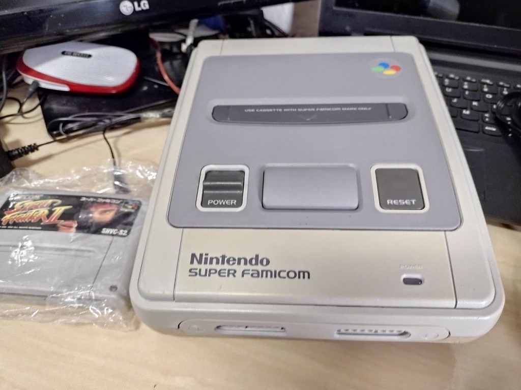 Super Famicom Console Completo Funcionando 100% + 1 Fita Original Stre