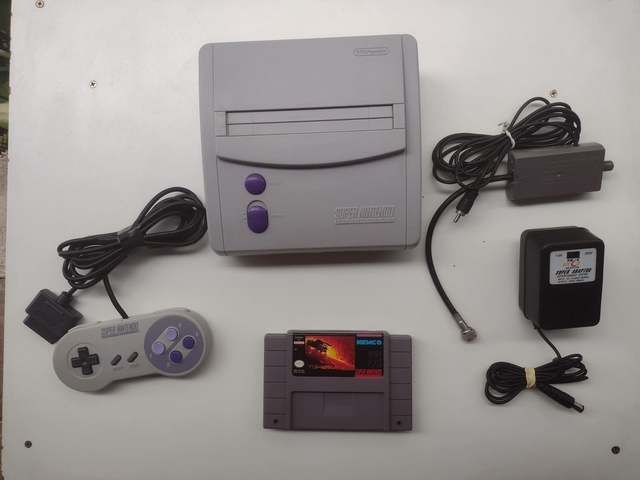 Super Nintendo Console Snes Baby Funcionando 100% Completo + 1 Fita