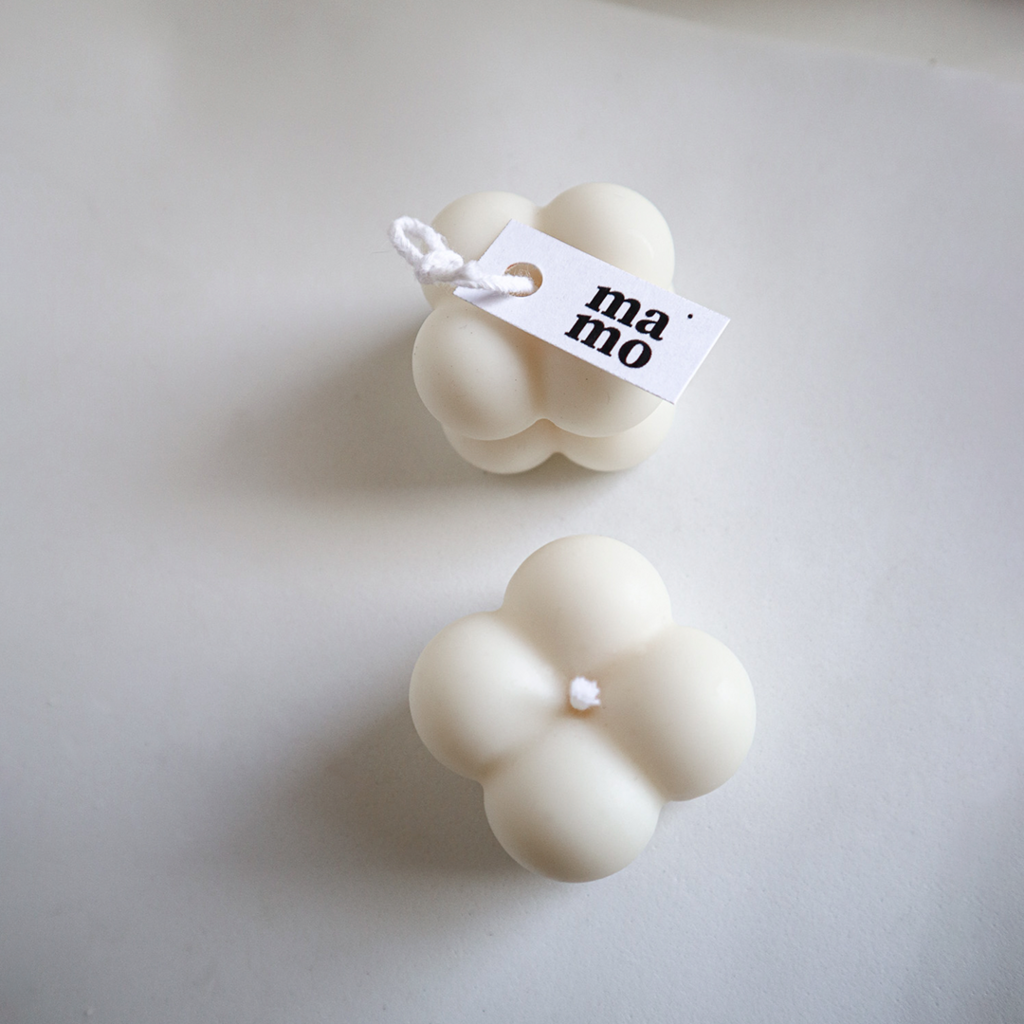 Vela Bubbles mini Branca - Comprar em mamo home decor