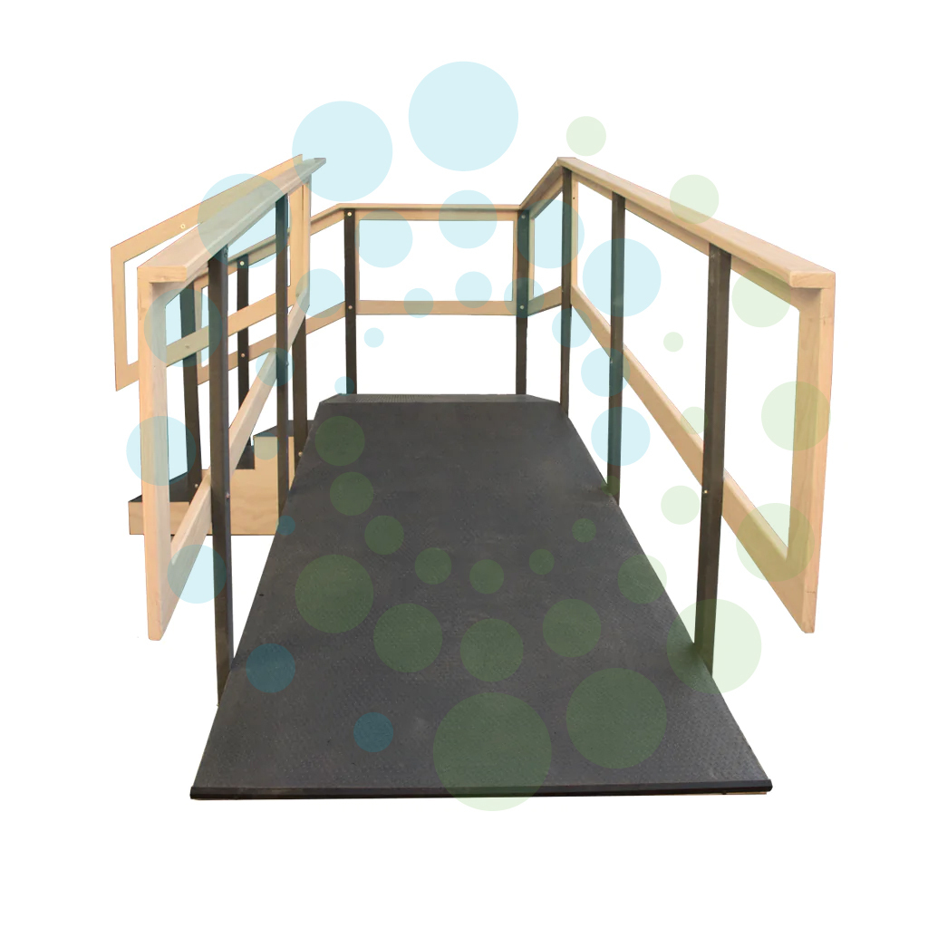 escalera con rampa fisioterapia