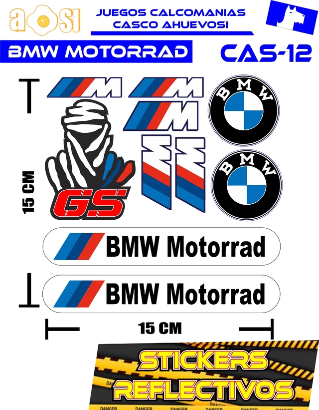 CALCOMANIAS REFLECTIVAS PARA BMW MOTORRAD - Ahuevosi