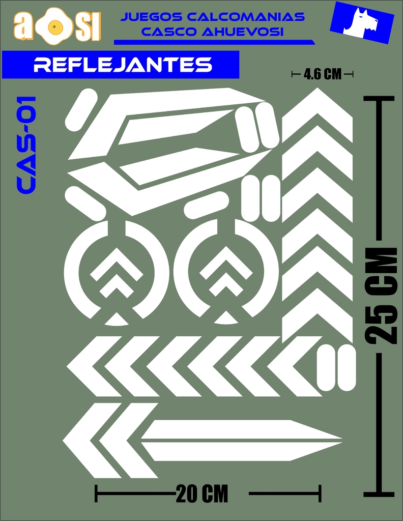 CALCOMANIAS REFLECTIVAS PARA CASCO BICI MOTO O AUTO