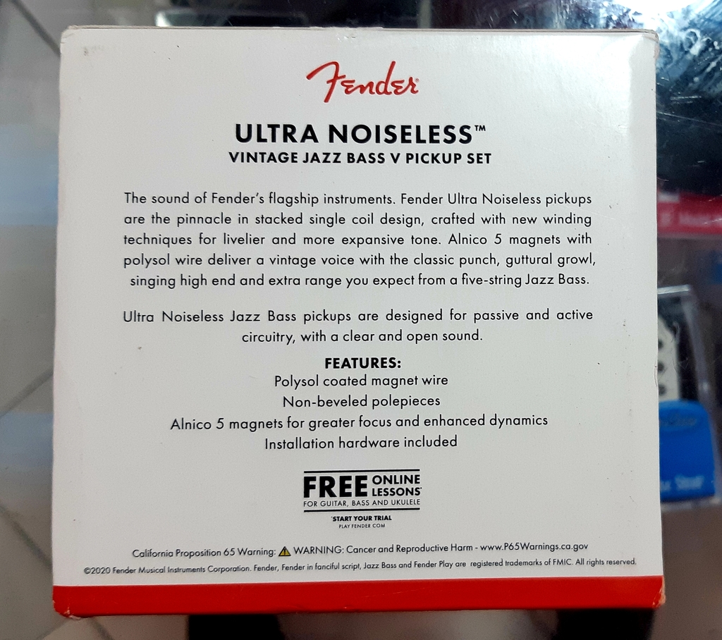 Fender Ultra Noiseless V Vintage Jazz Bass Set 5 Cordas