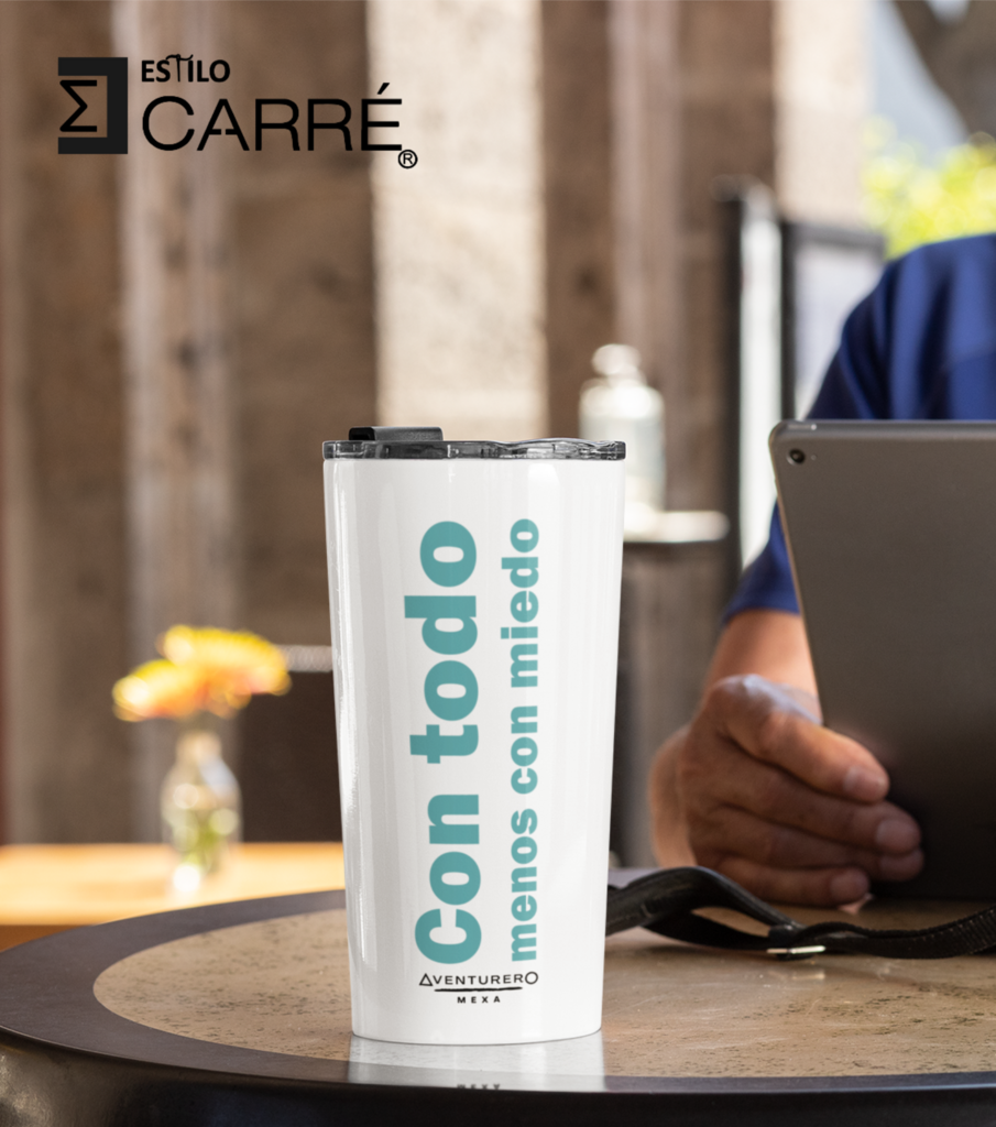 Termo Con todo - con miedo I Termo Influencer