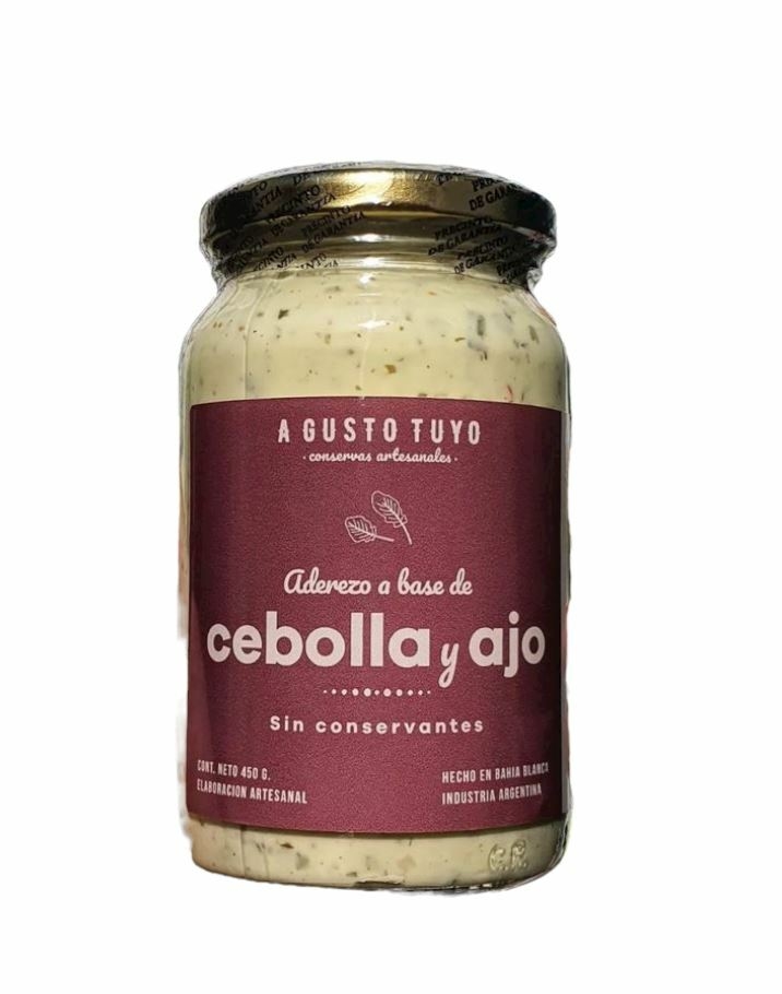 ADEREZO A BASE DE CHIMICHURRI DE CEBOLLA & AJO 450 GRS VIDRIO (ORIGEN ...
