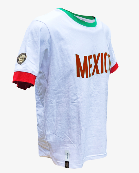Jersey Retro México 1980 Hugo Sanchez Bco/Rjo