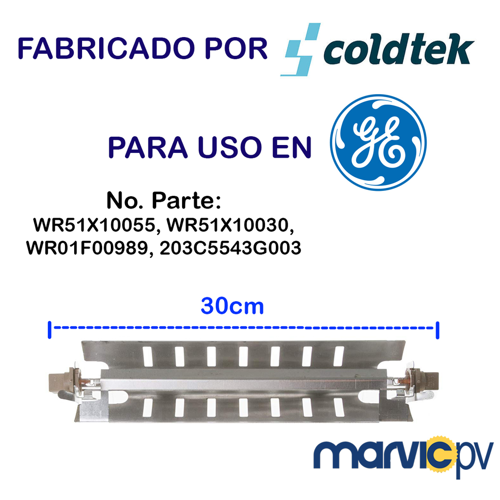 Resistencia Para Refrigerador Ge Cristal 30 Cm