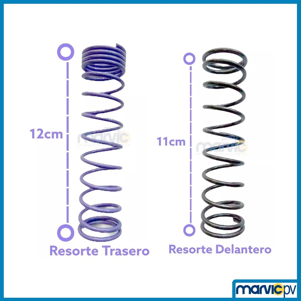 kit 4 Resortes Solos Para Suspensión Lavadora Mabe Easy