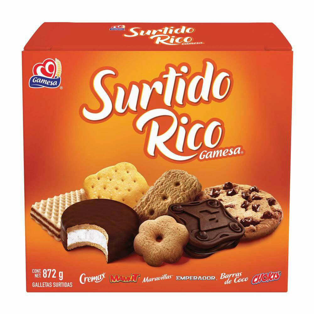 GALLETAS SURTIDO RICO 872 GRAMOS - Comprar en Axudia