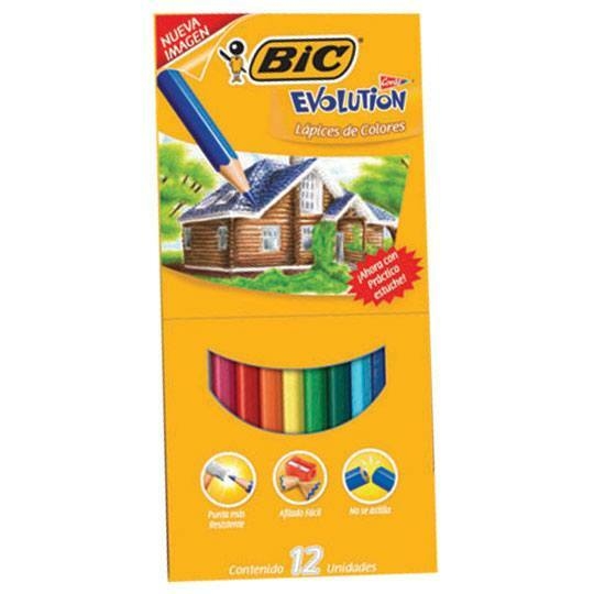 COLORES BIC EVOLUTION 12 PIEZAS - Comprar en Axudia