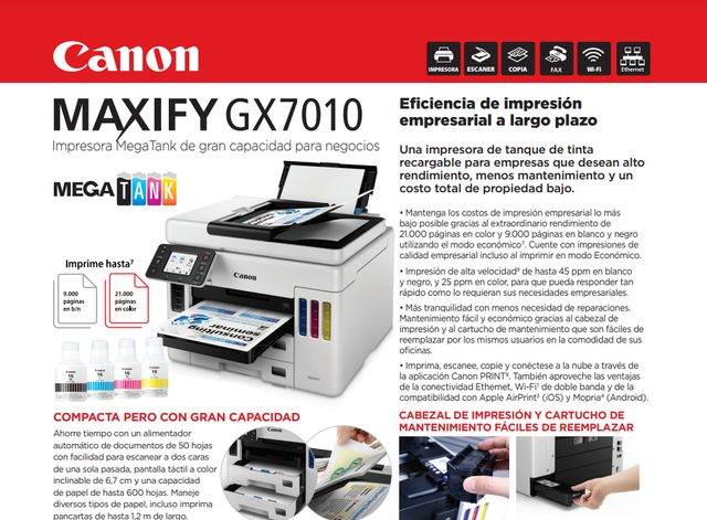 MULTIFUNCIONAL MAXIFY GX7010 - Comprar en Axudia