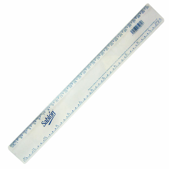 REGLA TRANSPARENTE SABLON 30CM - Comprar en Axudia