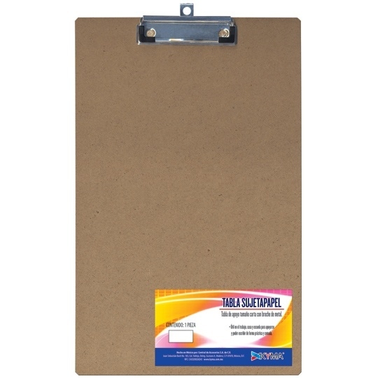 Tabla agarrapapel de macocel tamaño oficio - Axudia
