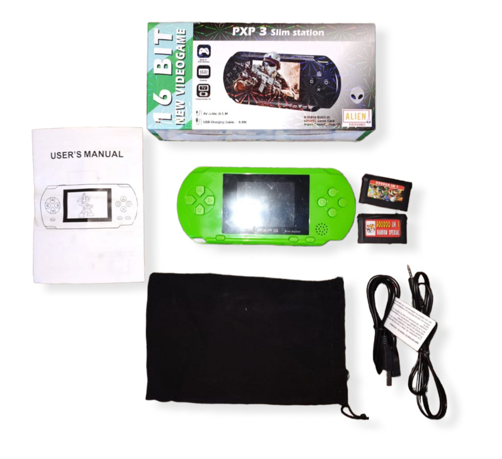 Consola Portatil 16 Bits con cartuchos PXP 3 Slim Station