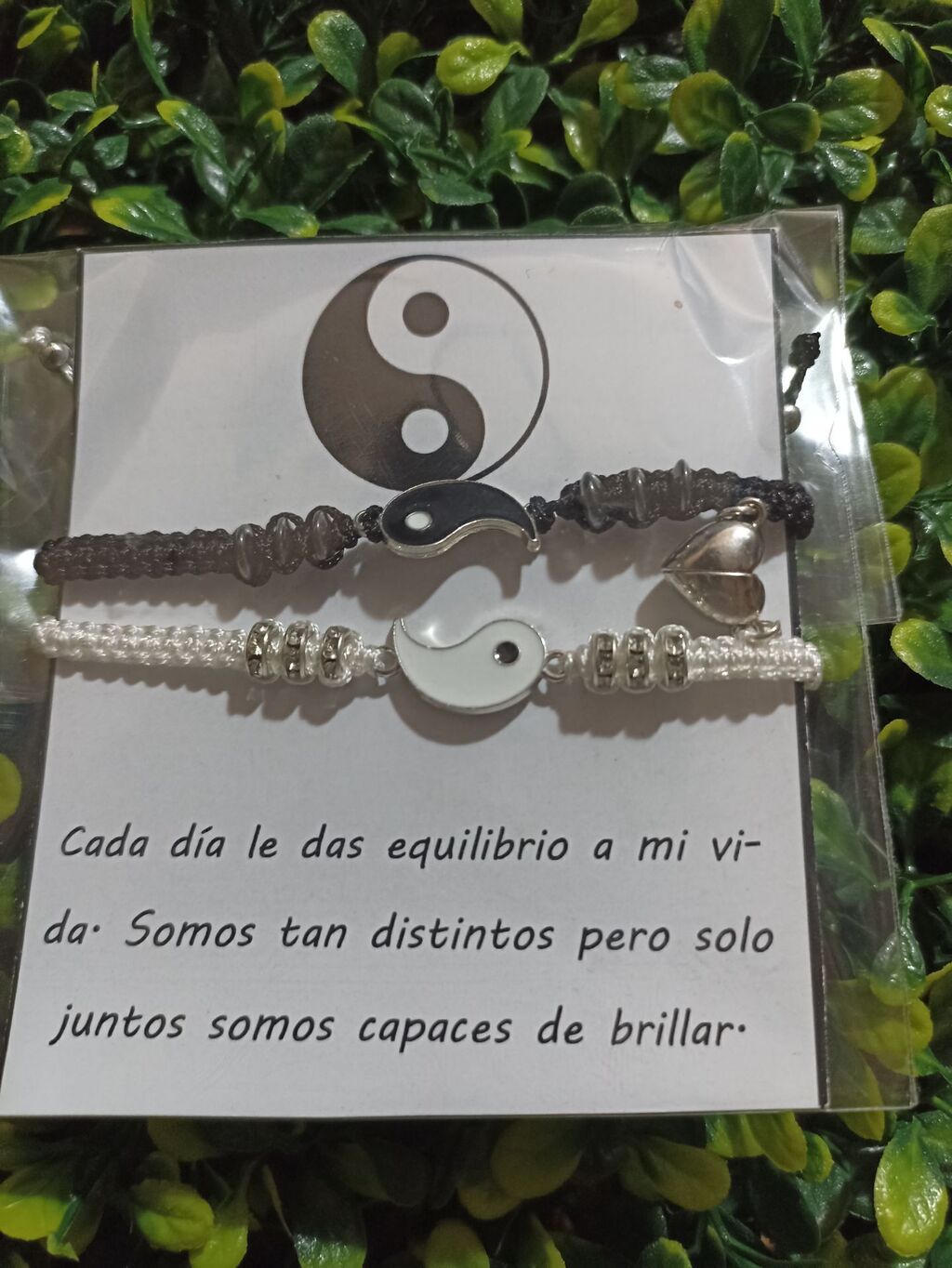 Pulsera duo ying yang - Aryam insumos bisutería