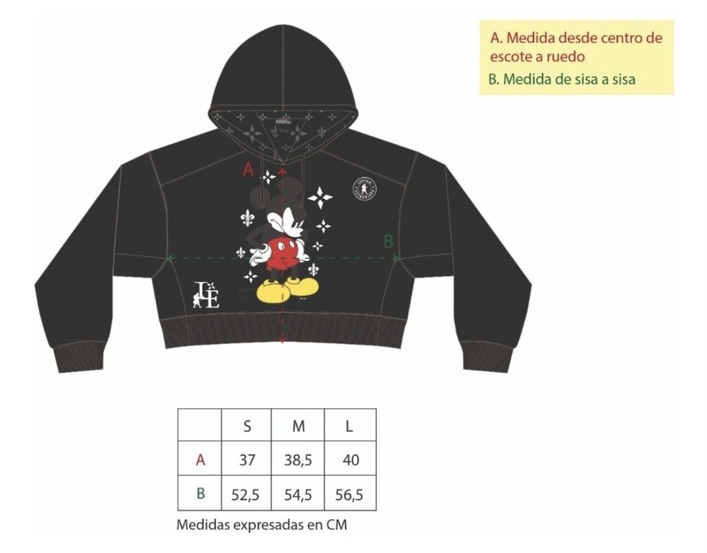 Buzo Mickey Disney Negro - Legion Extranjera Salta