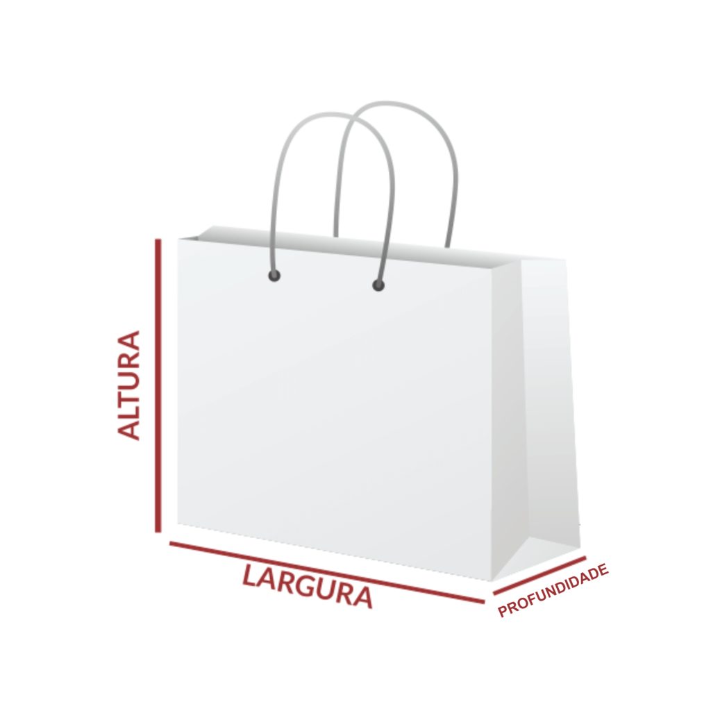Sacola de Papel Offset - 30x30x12cm