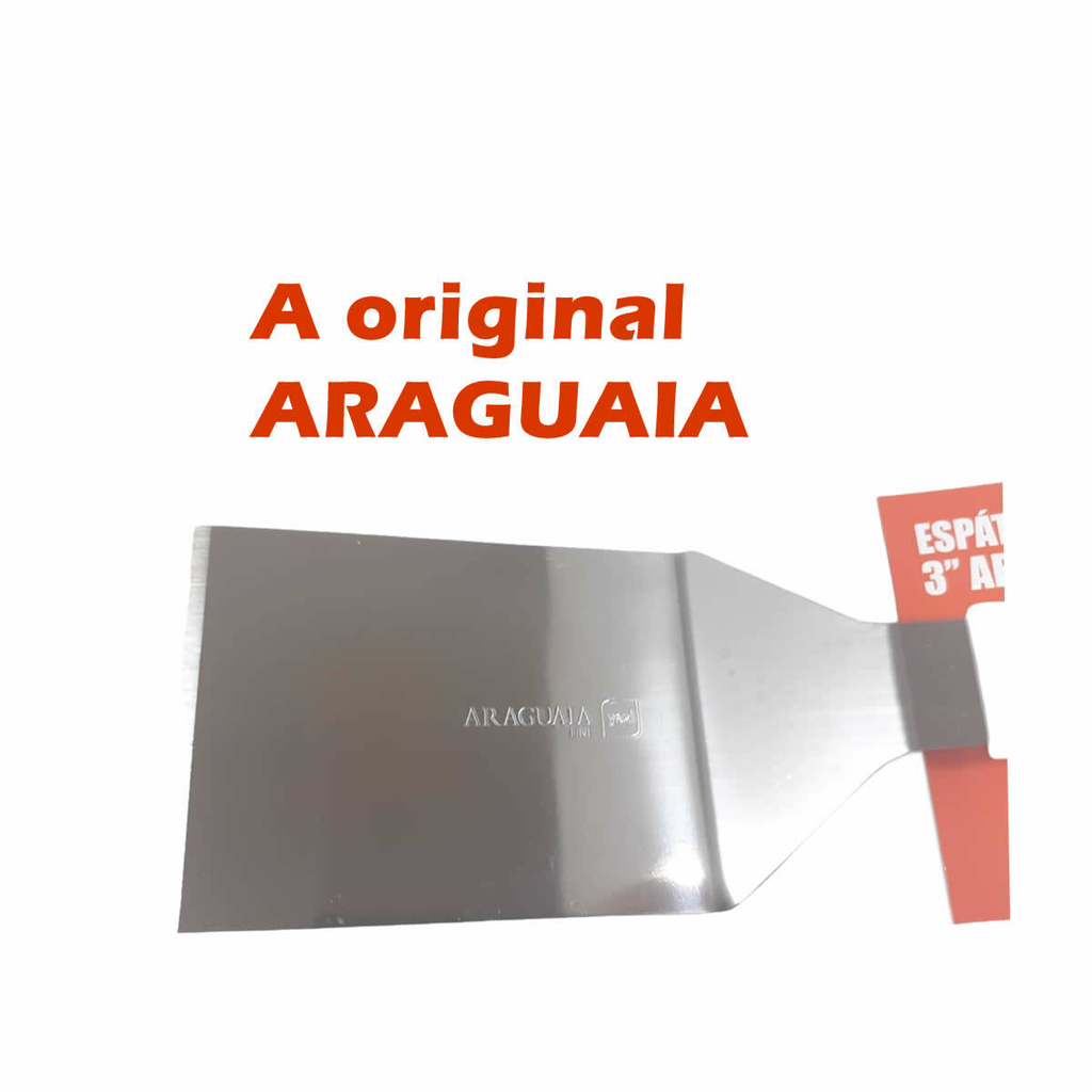 Espátula Curva em aço inox chapa p/ cozinha hambúrguer pizza